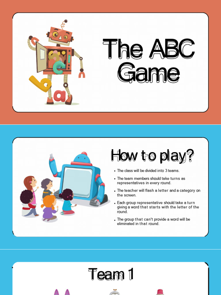 ABC Game Instructions and Rules | PDF