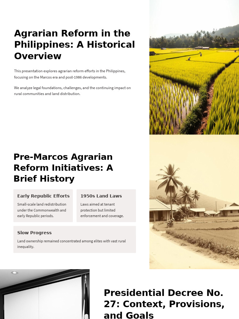Agrarian Reform in the Philippines: History & Impact | PDF ...