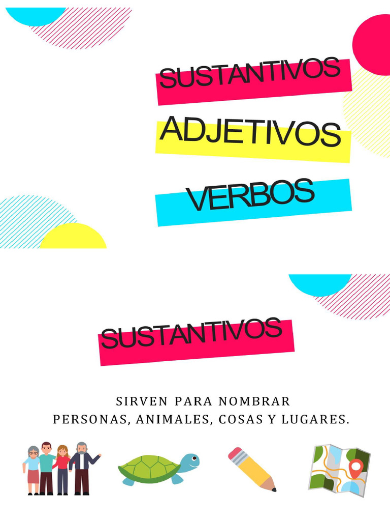 Sustantivos Adjetivos y Verbos | PDF