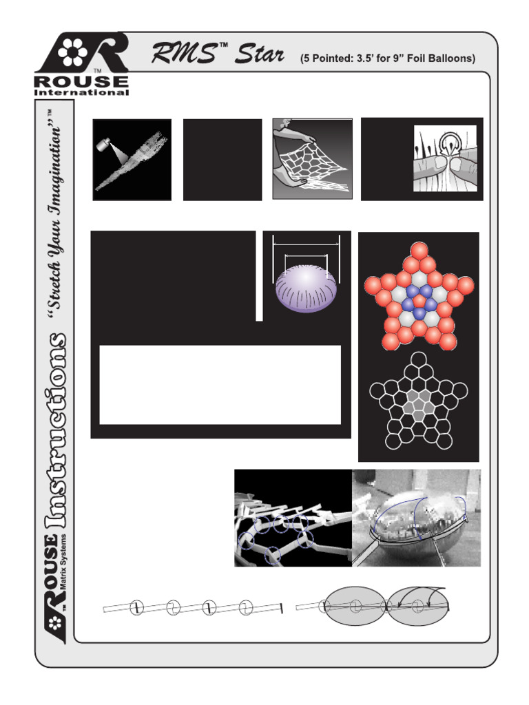 Balloon Decoration Matrix Instructions | PDF | Balloon | Manufactured Goods