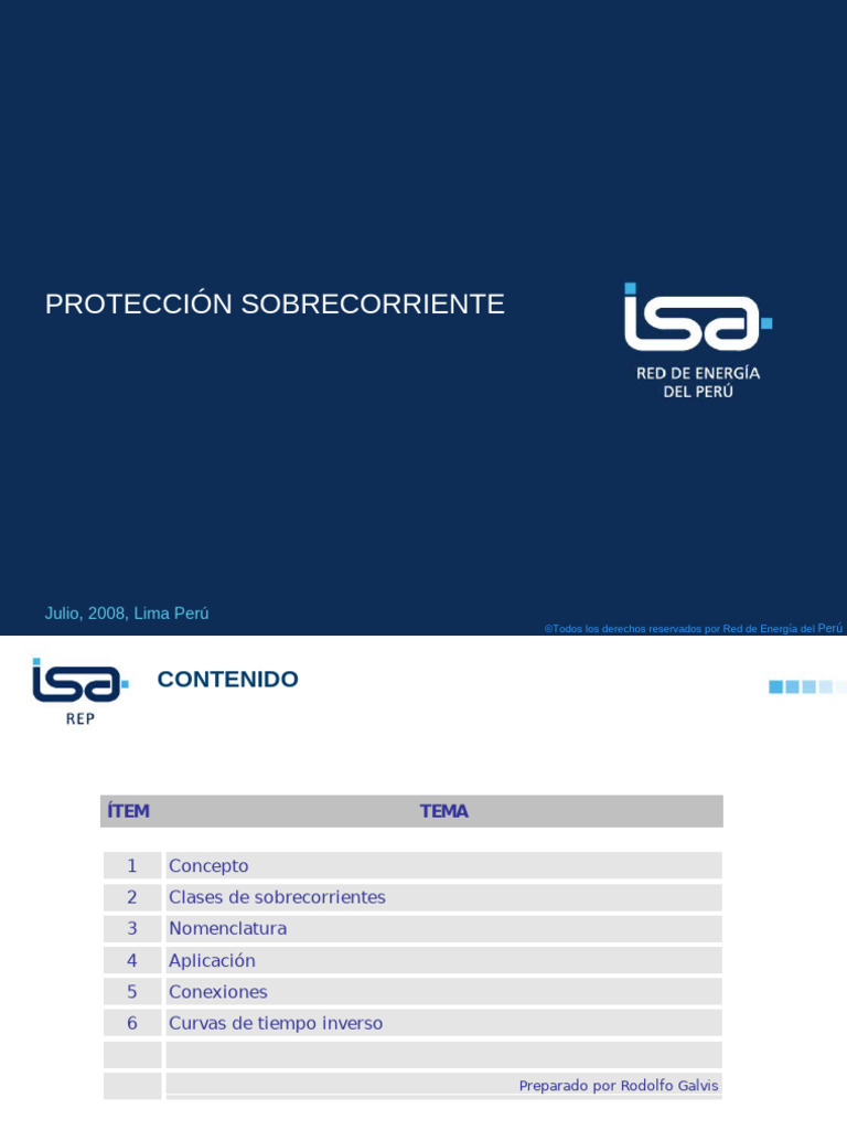 1 - DIA 2 - Proteción Sobrecorriente | PDF | Relé | Transformador