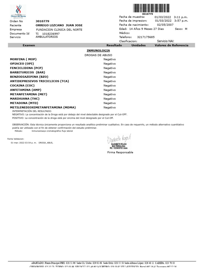 Orrego Lezcano Juan Jose | PDF | Ciencias farmacéuticas | Medicina