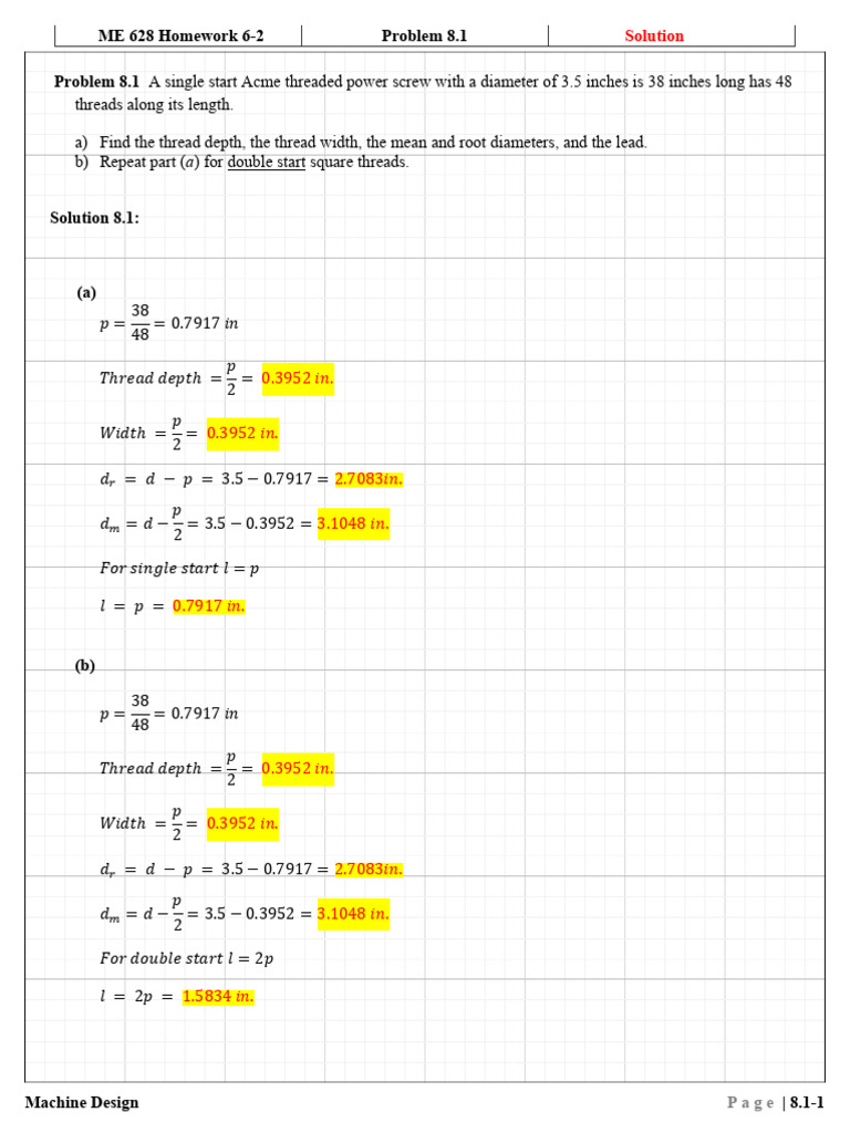 Homework 6-2 Solutions-F22 | PDF | Machines | Mechanical Engineering