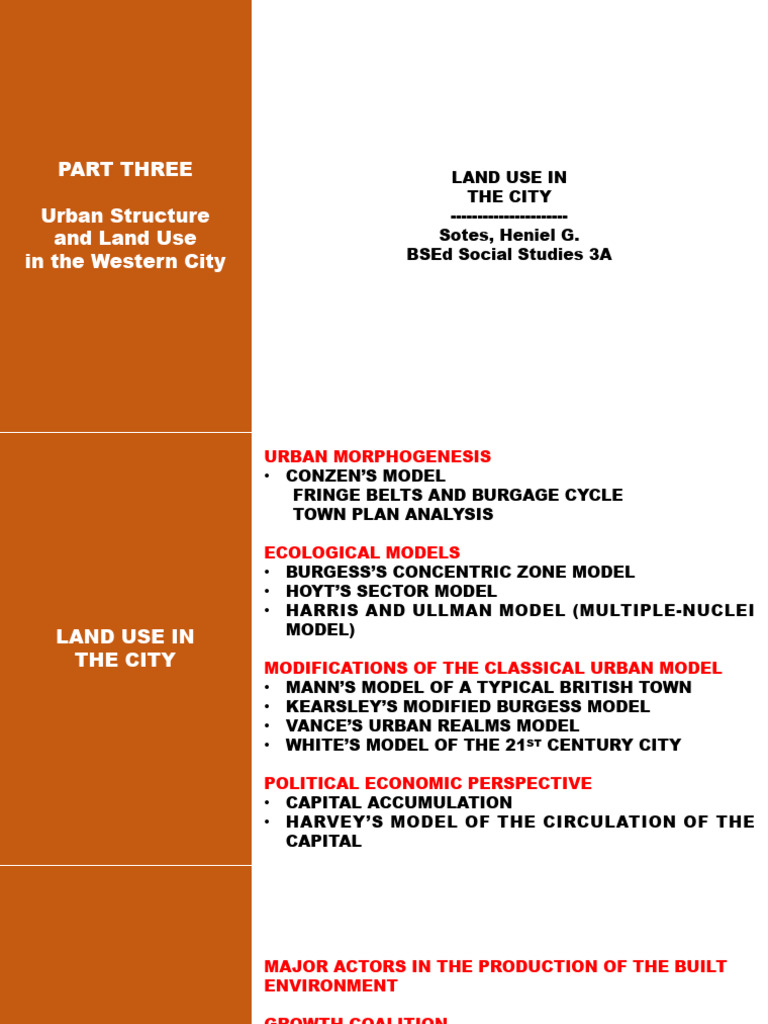 Urban Land Use Models Explained | PDF | Economics | Capital (Economics)