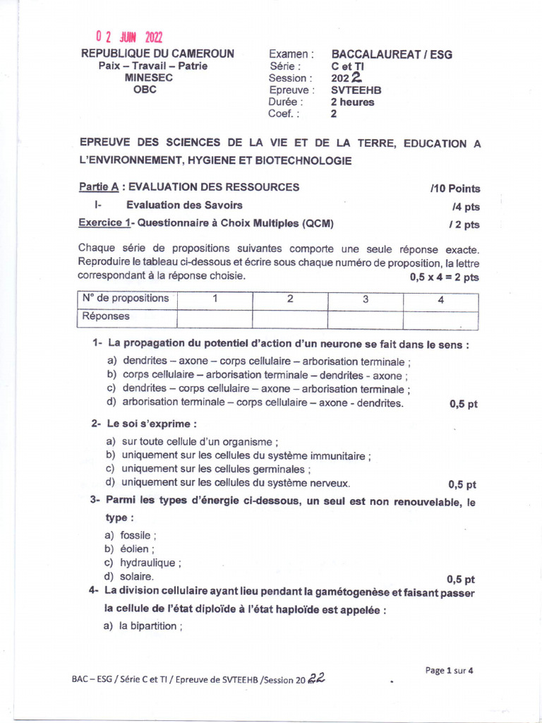 Svteehb Bac C-Ti Esg 2022 | PDF