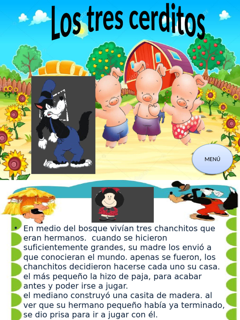 Cuento Los Tres Chanchitos | PDF