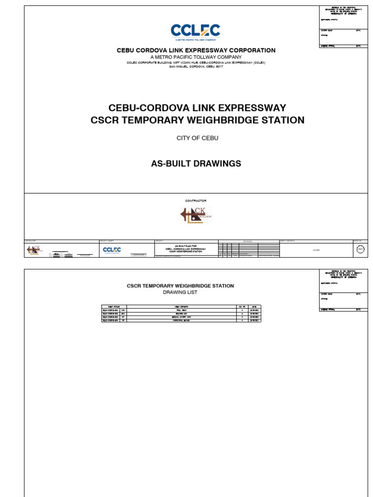 As-Built Cclex SRP Rev.1 | PDF