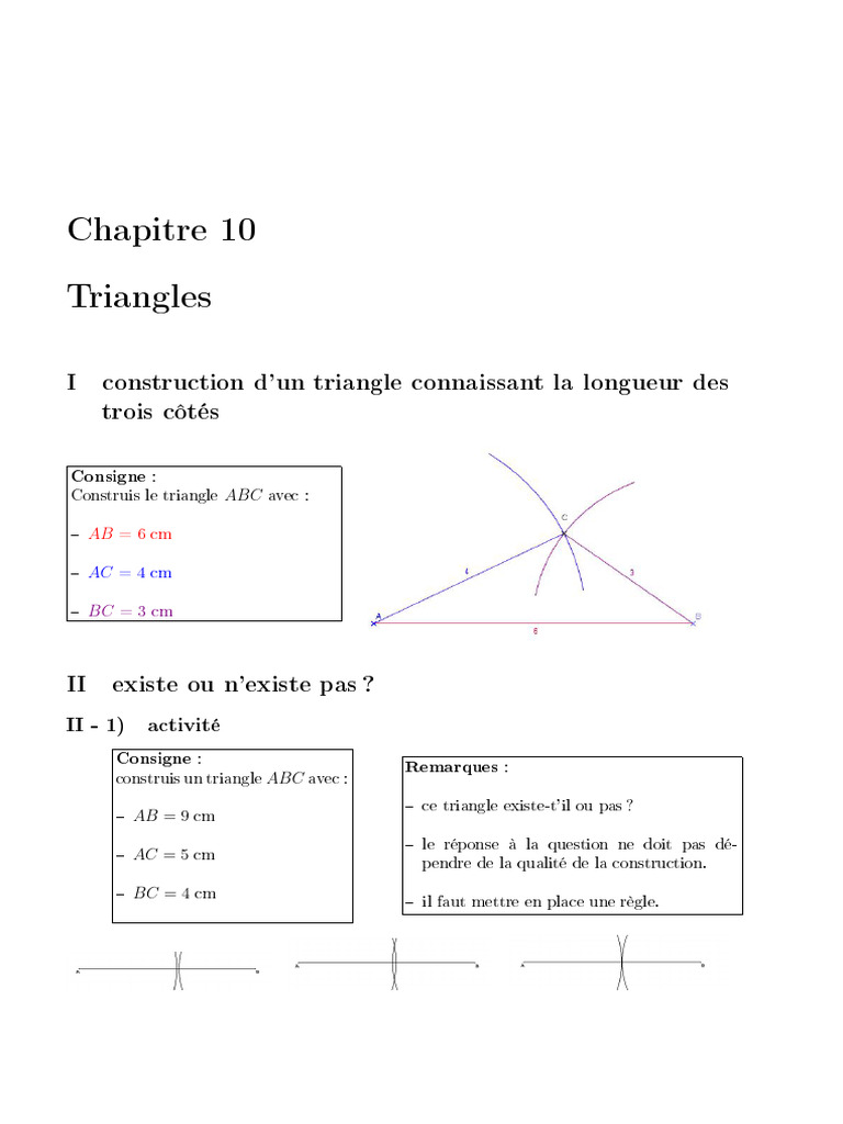 5_cours_chap10 | PDF | Triangle | Euclide