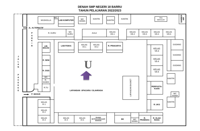 Denah SMP Negeri 18 Barru 2022/2023 | PDF