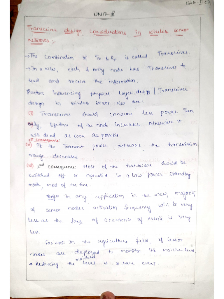 WSN Unit - 3 | PDF