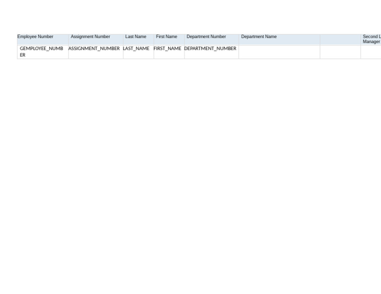 Gemployee - Numb ER Assignment - Number Last - Name First - Name Department - Number | PDF