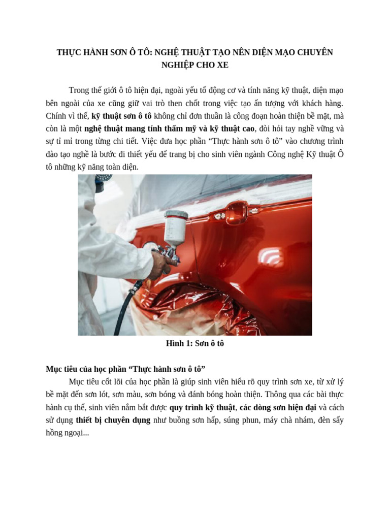 TH C Hành Sơn Ô Tô | PDF