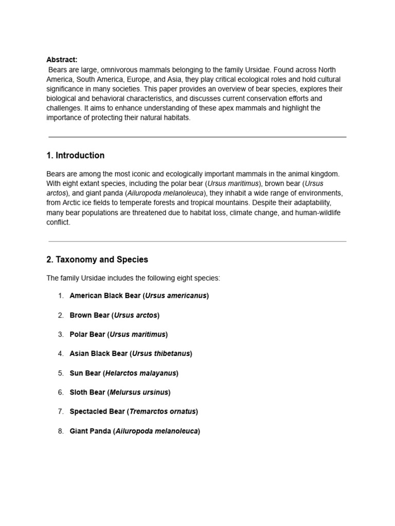 Giant Panda Conservation Overview | PDF | Bears | Giant Panda