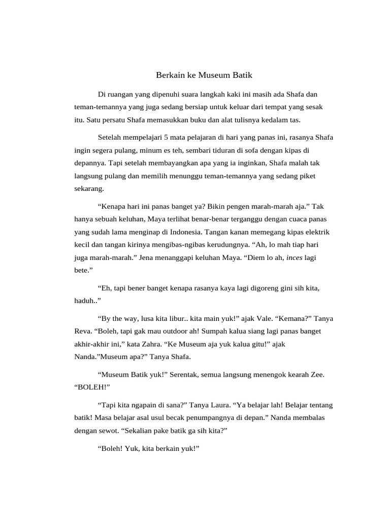 Berkain Ke Museum Batik | PDF
