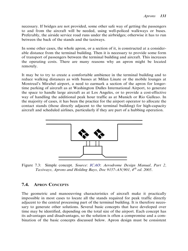 Airport Apron Design Concepts | PDF | Airport | Aviation