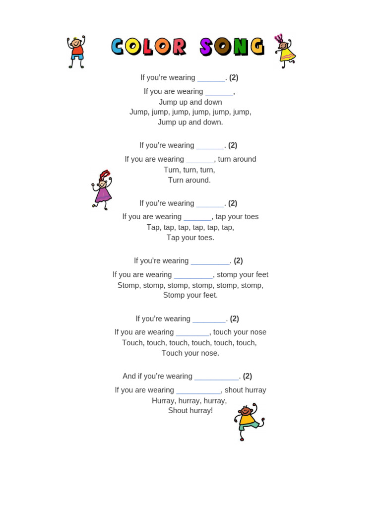 COLORS SONG complete | PDF