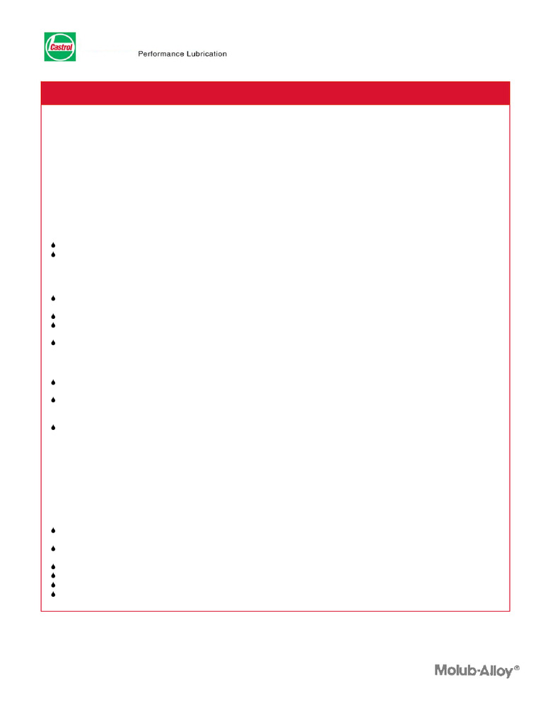 Ficha Tecnica Tribol 800 | PDF | Rodamiento (Mecánico) | Lubricante