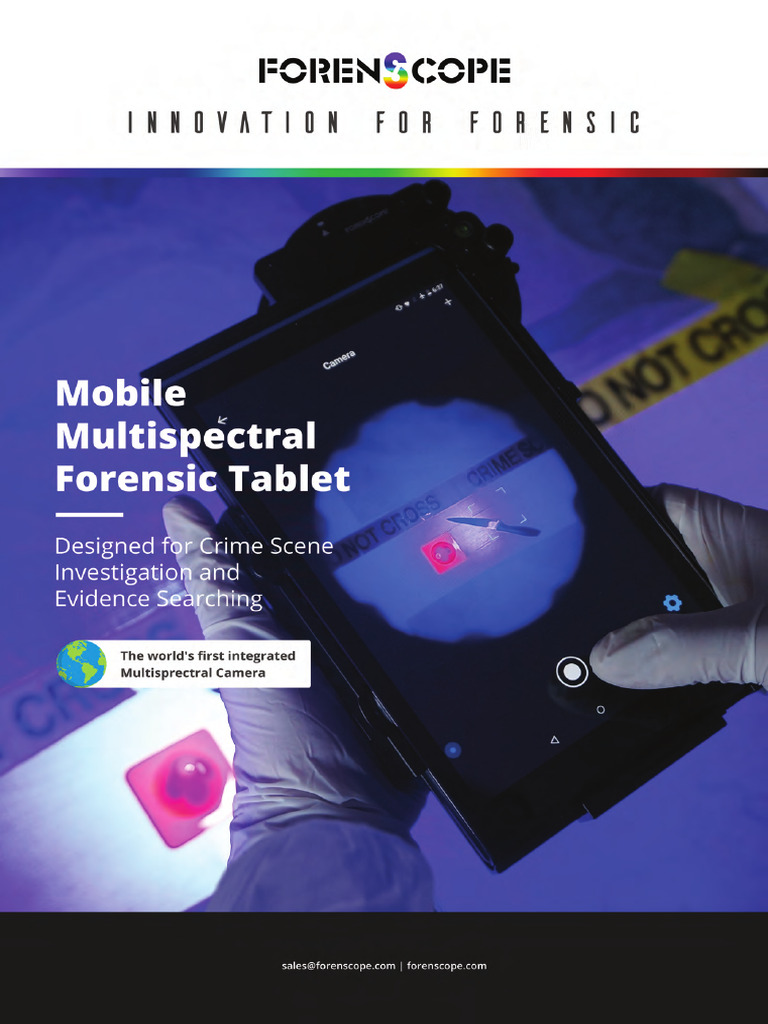 Forenscope Multispectral Mobile Forensic Tablet Brochure 2 | PDF