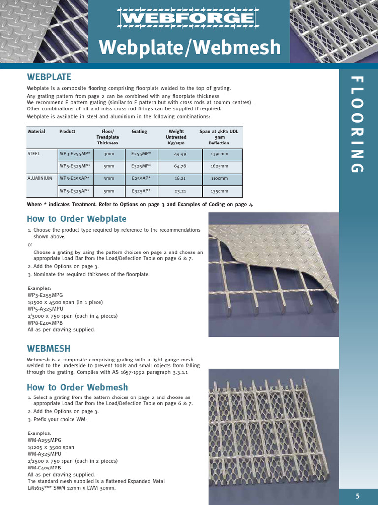 Grating Web Forge 3 | PDF | Metals | Building Engineering