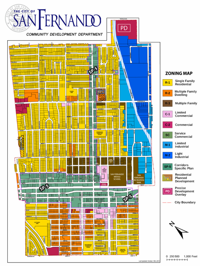City of San Fernando Zoning Map | PDF