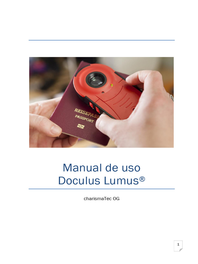 Manual de Uso Doculus Lumus Booklet ES | PDF | Radiación | Ultravioleta