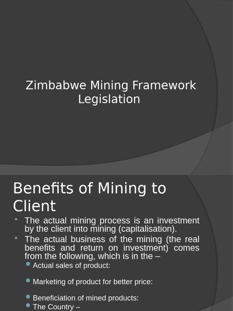 Lecture 3 Mining Framework Legislation | PDF | Mining | Mineral Rights