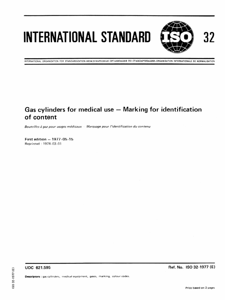 ISO 00032-1977 Scan | PDF
