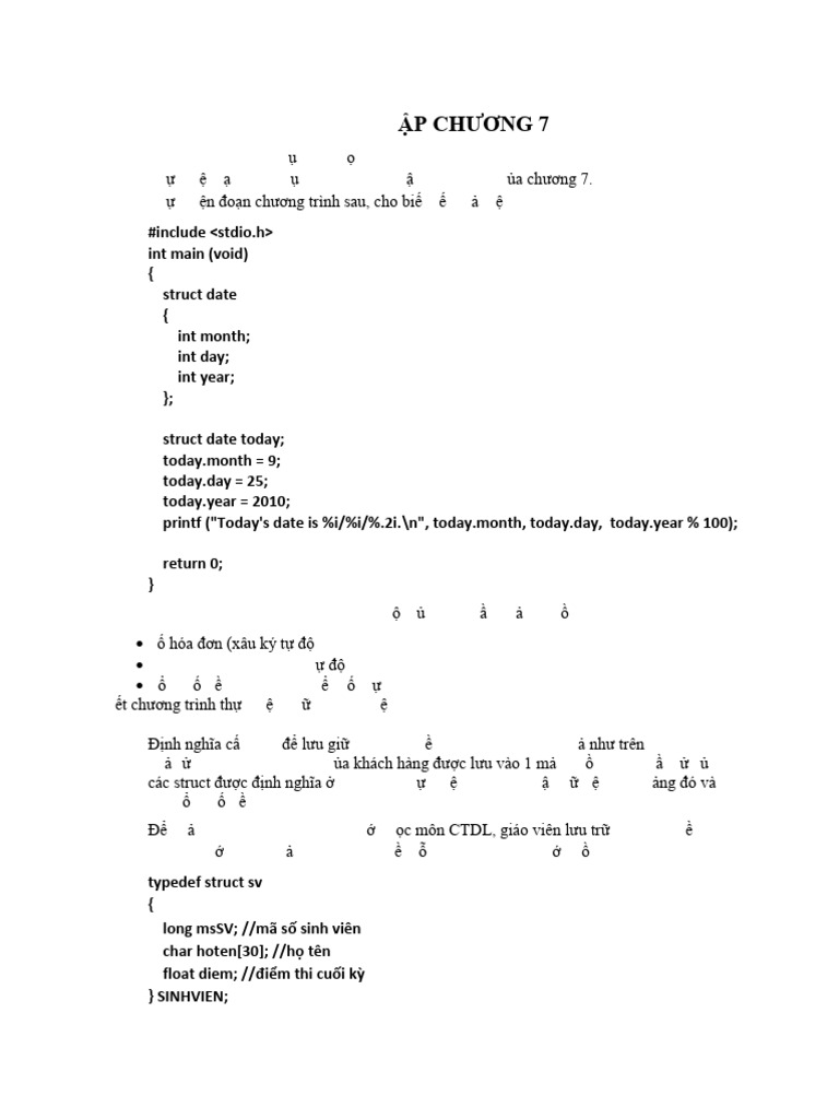 Cau Truc Du Lieu Va Giai Thuat Nguyen Duy Hiep Exercise - Chapter7 (Cuuduongthancong - Com) | PDF