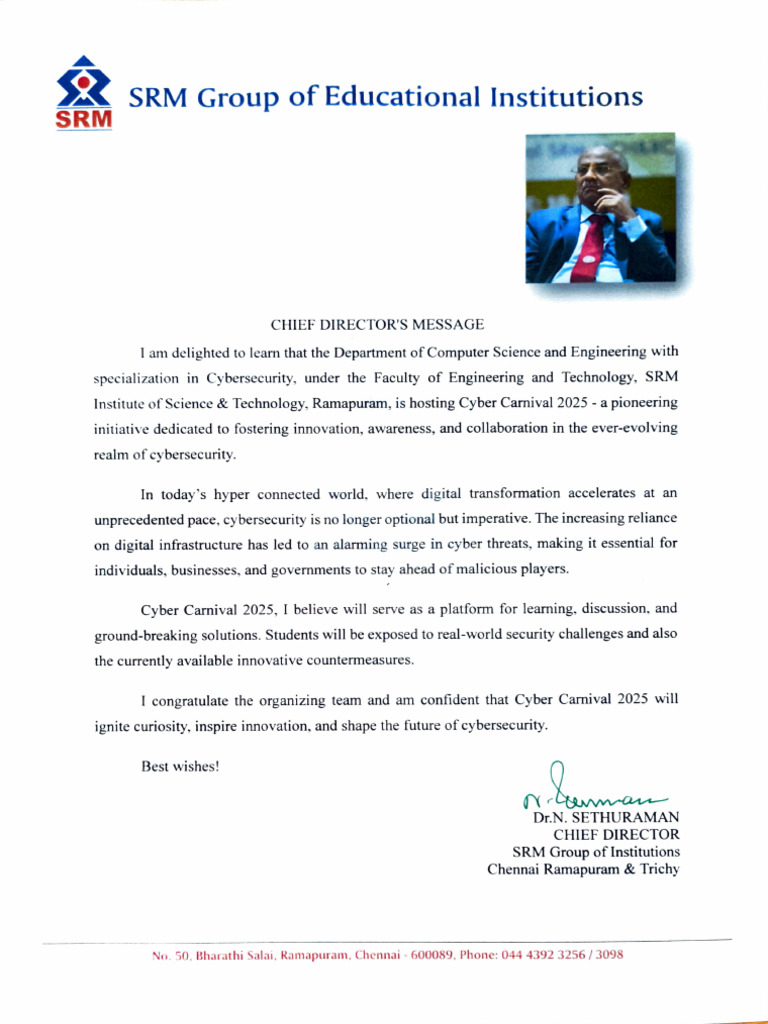 Cyber Carnival 2025: Innovating Cybersecurity | PDF