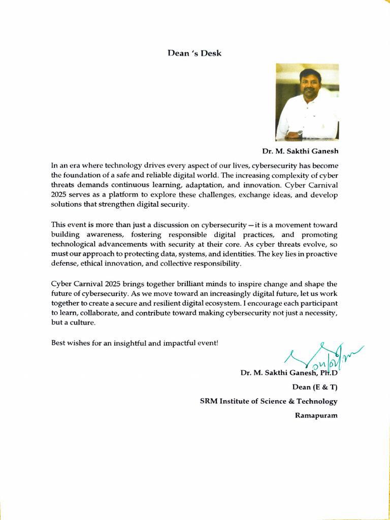 Cyber Carnival 2025: Shaping Cybersecurity | PDF