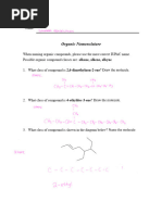 Organic Nomenclature Quiz Overview | PDF | Hydrogen Compounds | Carbon ...