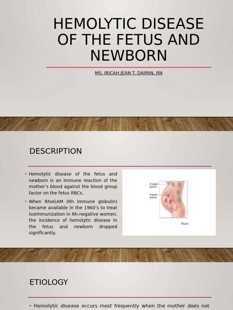 Hemolytic Disease of The Fetus and Newborn | PDF | Blood Type | Medical ...