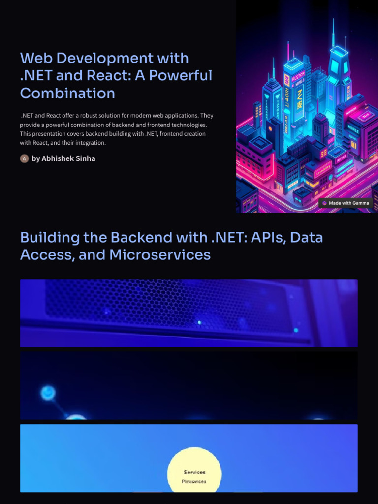 Web-Development-with-NET-and-React-A-Powerful-Combination | PDF