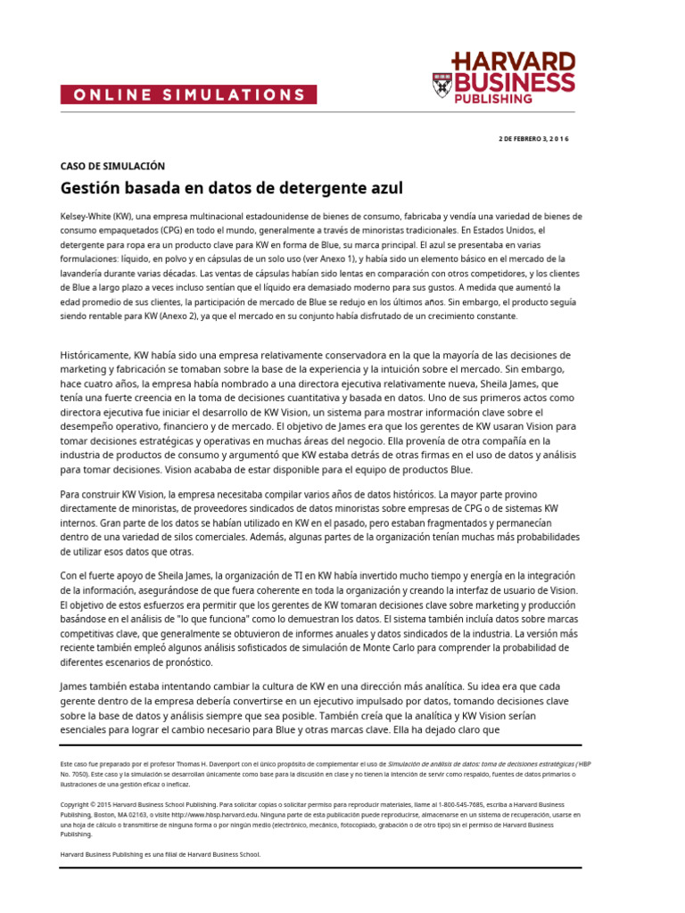 HBP DataAnalytics Case - En.es | PDF | Marca | Marketing