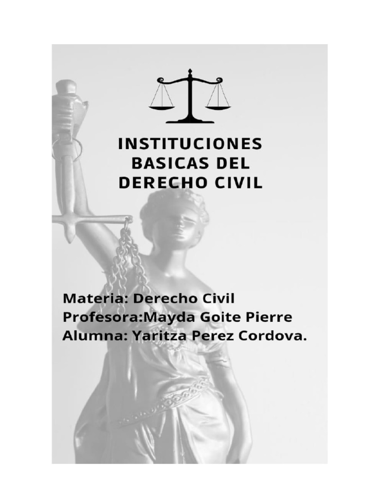 Instituciones Basicas Del Derecho Civil | PDF