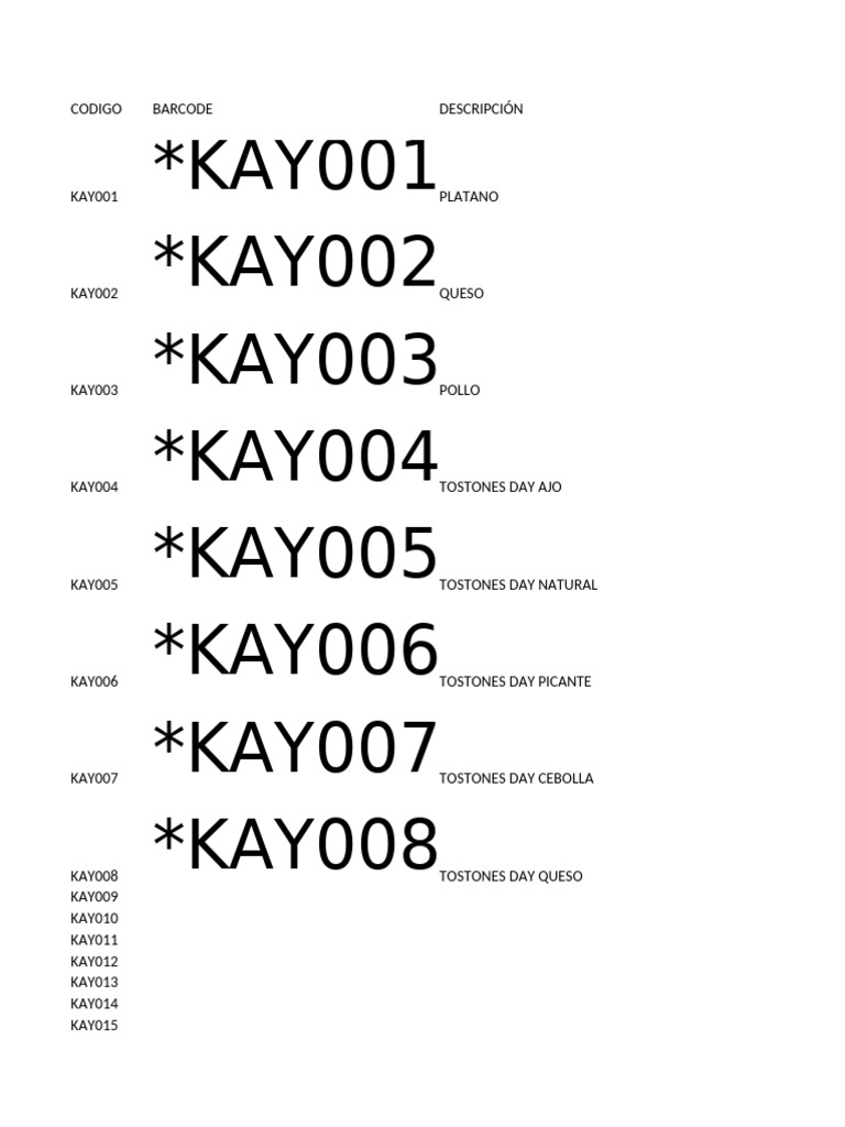 Codigos de Barra | PDF