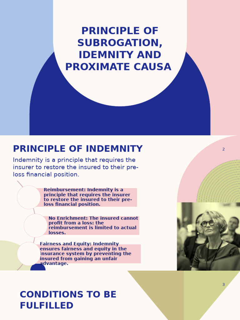 Principle of Subrogation | PDF | Indemnity | Insurance