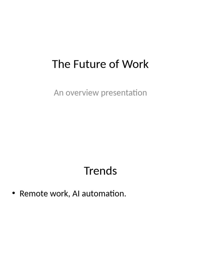 5 The Future of Work | PDF