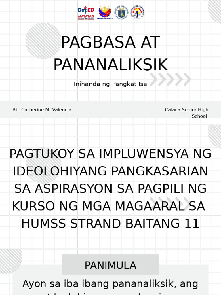Pagbasa at Pananaliksik | PDF