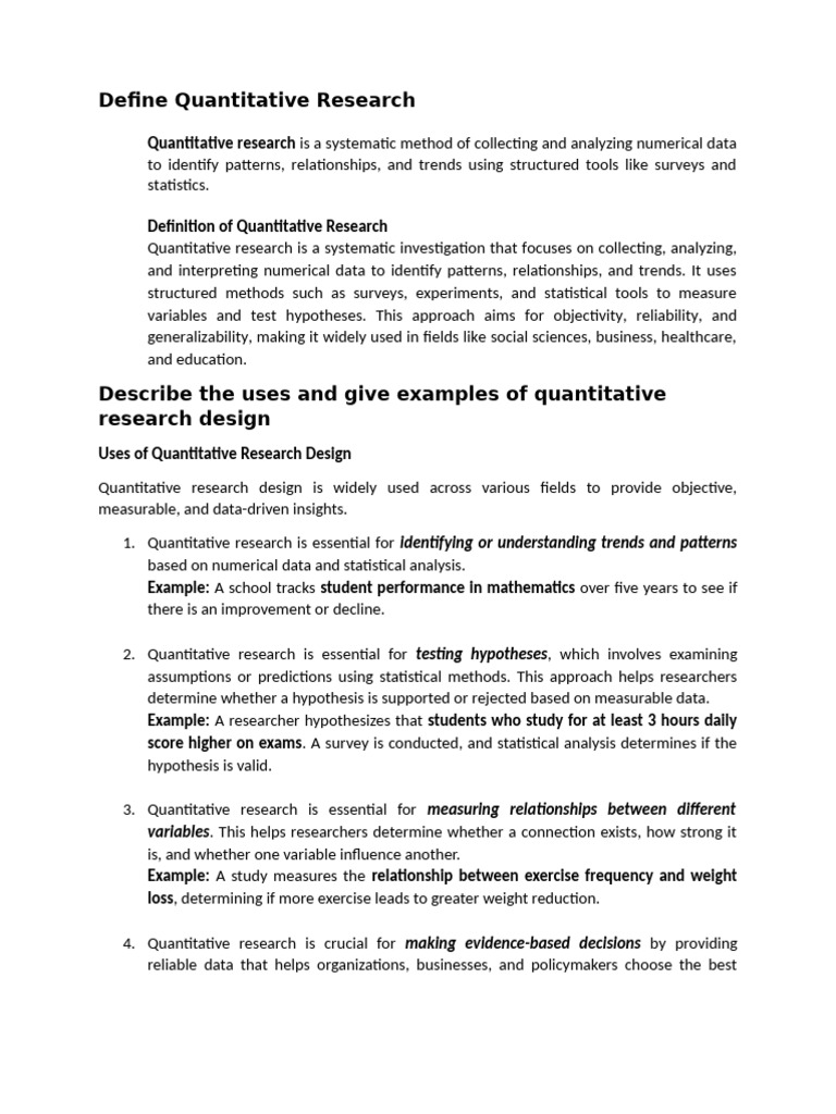 Understanding Quantitative Research Methods | PDF | Statistics ...