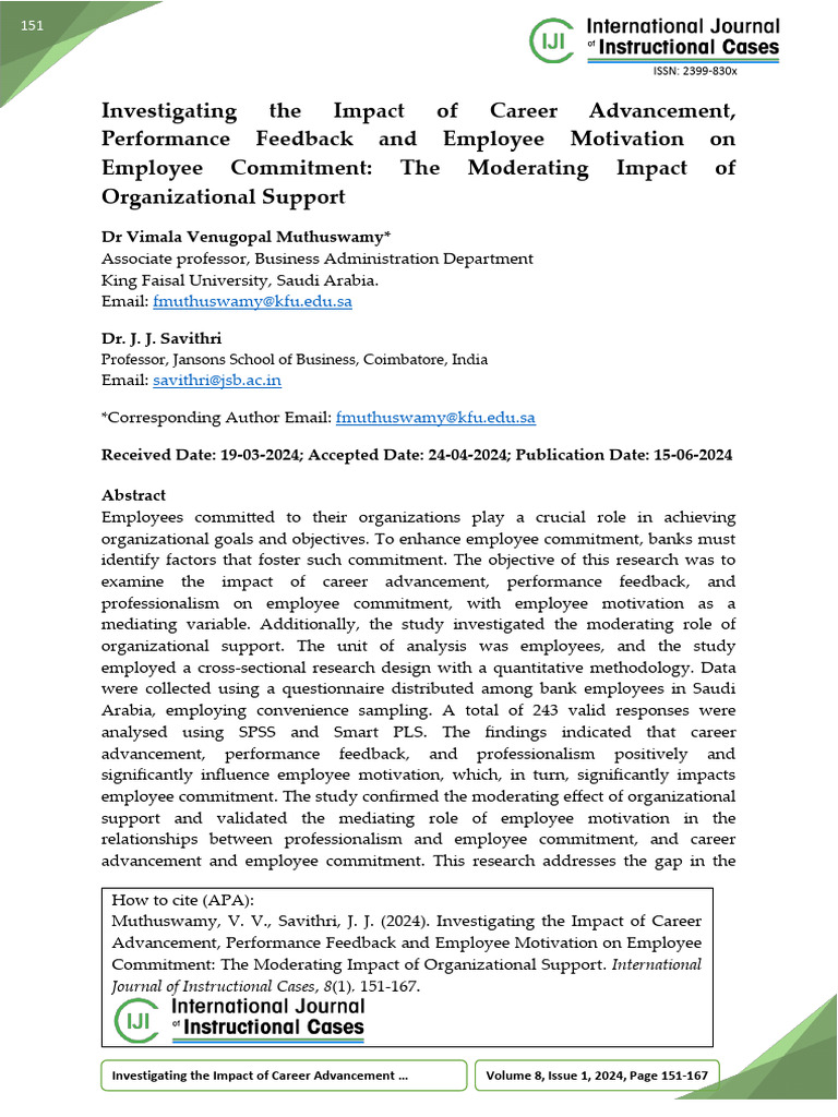 Final Vimala and Svithri (IJIC) | PDF | Motivation | Motivational