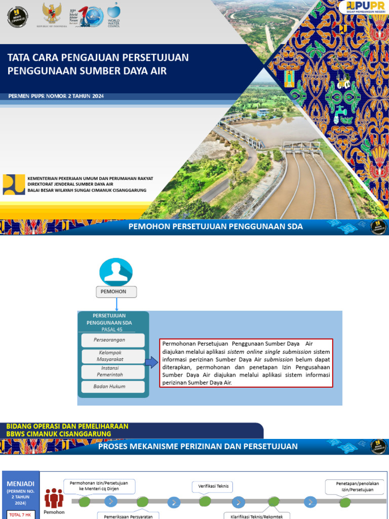 Tata Cara Persetujuan Penggunaan SDA - Revisi 9 Halaman | PDF