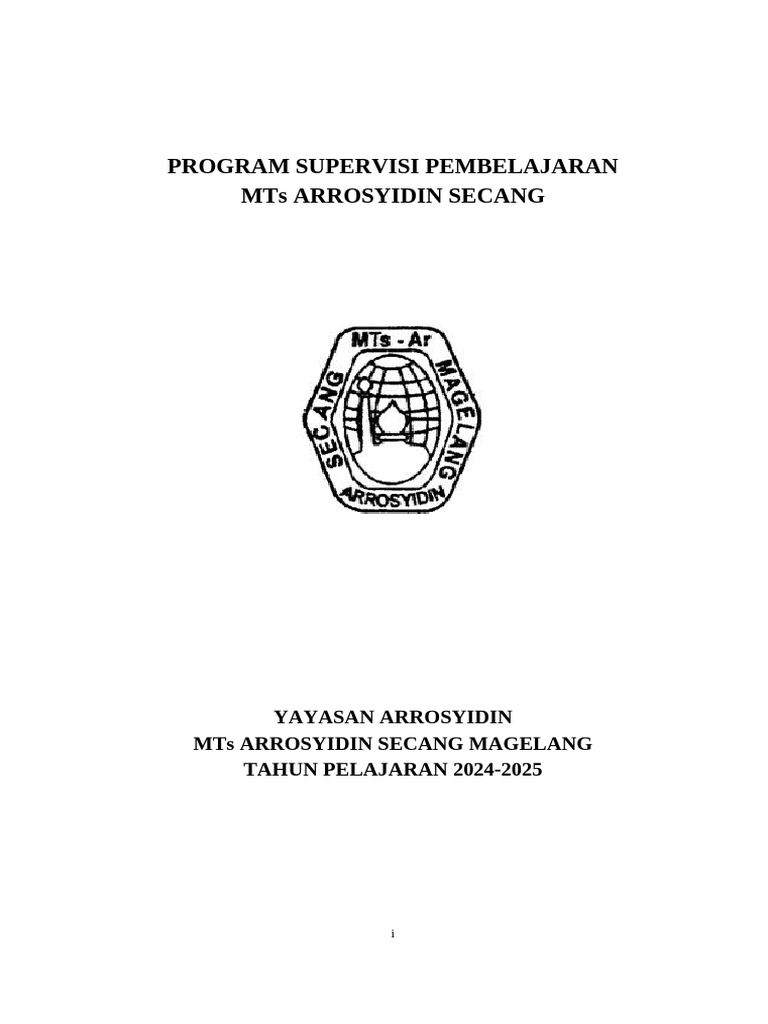 Program Supervisi Akademik MTS | PDF