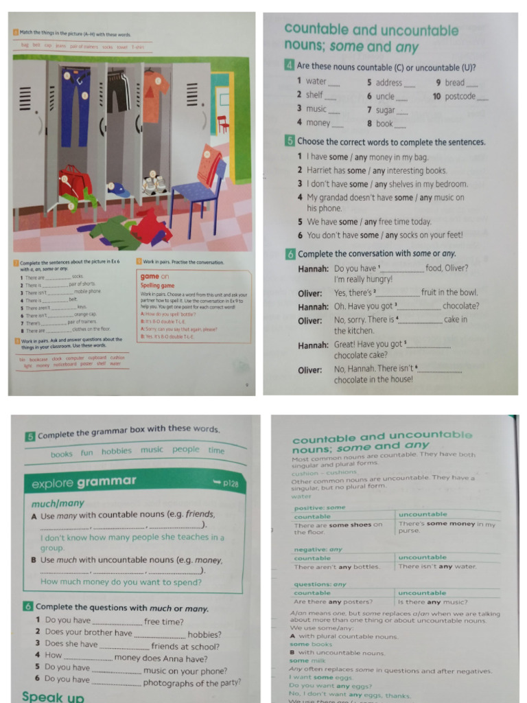 Countable Uncountable Noun Exercise Pdf