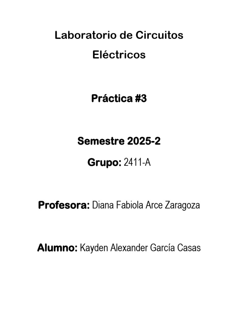 Previo 3 | PDF | Resistencia Eléctrica y Conductancia | Corriente eléctrica