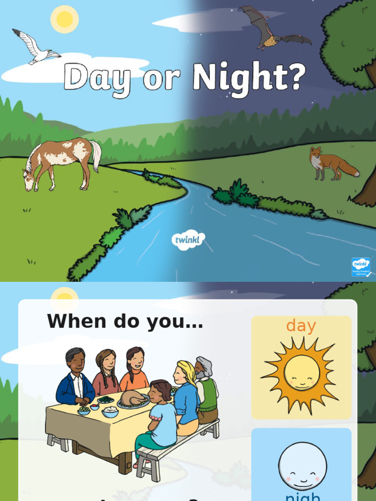 T S 4380 Day and Night Sorting Powerpoint Ver 1 | PDF