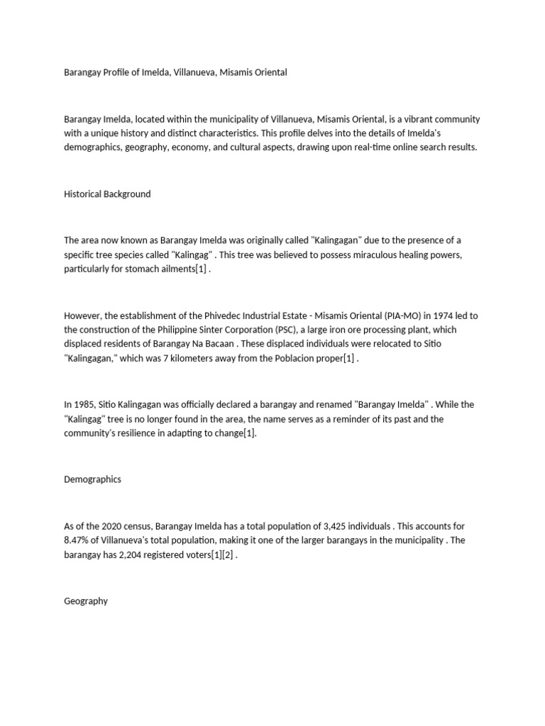 Barangay Profil-WPS Office | PDF | Natural Environment | Earth Sciences