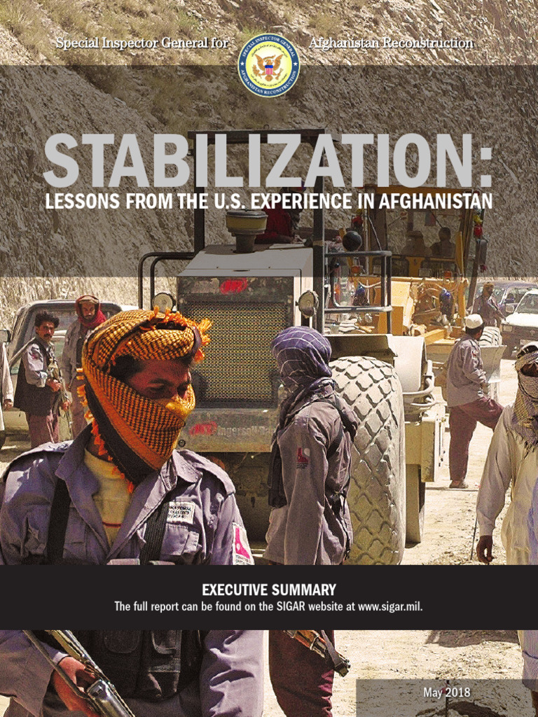 SIGAR 18 48 LL Executive Summary | PDF | International Security ...