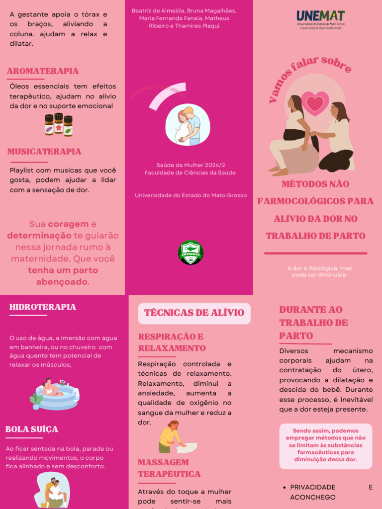 Métodos Não Farmacológicos para Alívio Da Dor No Trabalho de Parto PDF ...