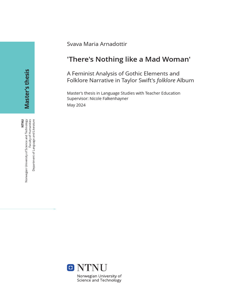 1 A Feminist Analysis of Gothic Elements and Folklore Narrative in ...